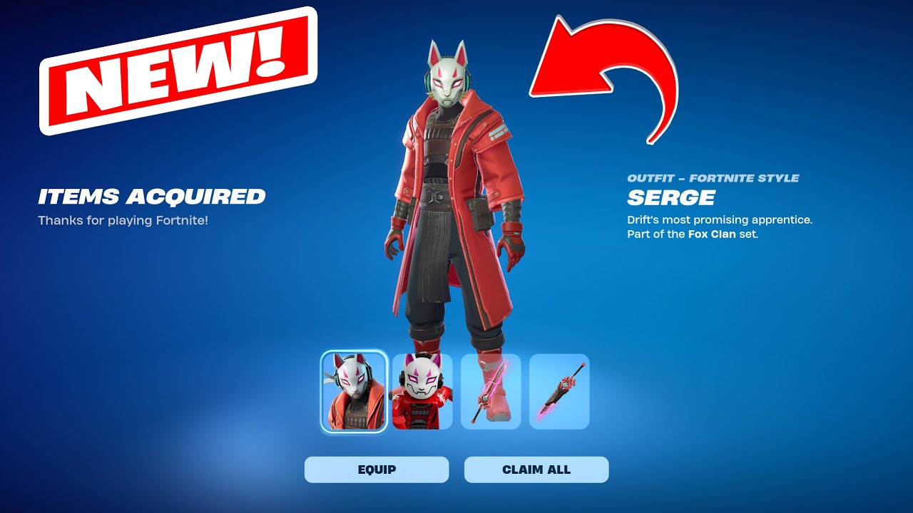 *LEAKED* New Fortnite Serge Skin Bundle! - YouTube