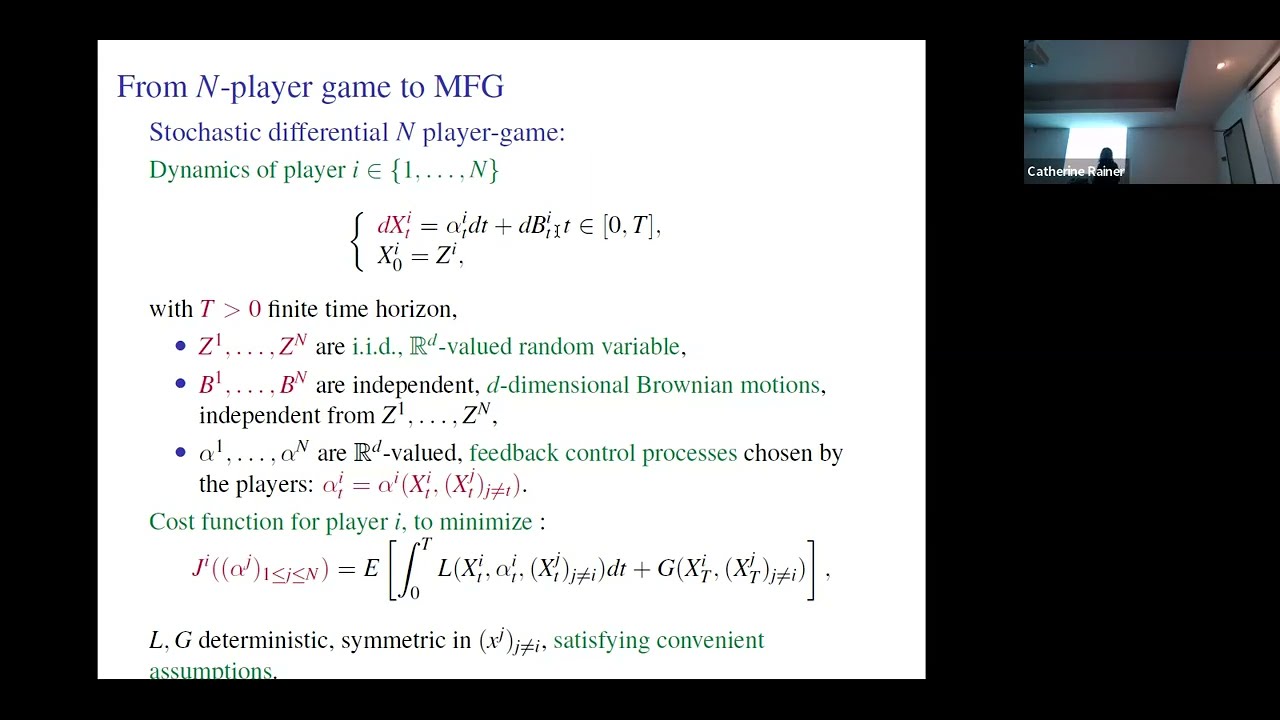 On (in)efficiency of mean field equilibria (Catherine Rainer, Brest ...