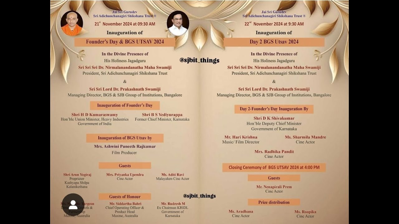 16th BGS Founder‘s Day-2 BGS UTSAV- 2024 - YouTube