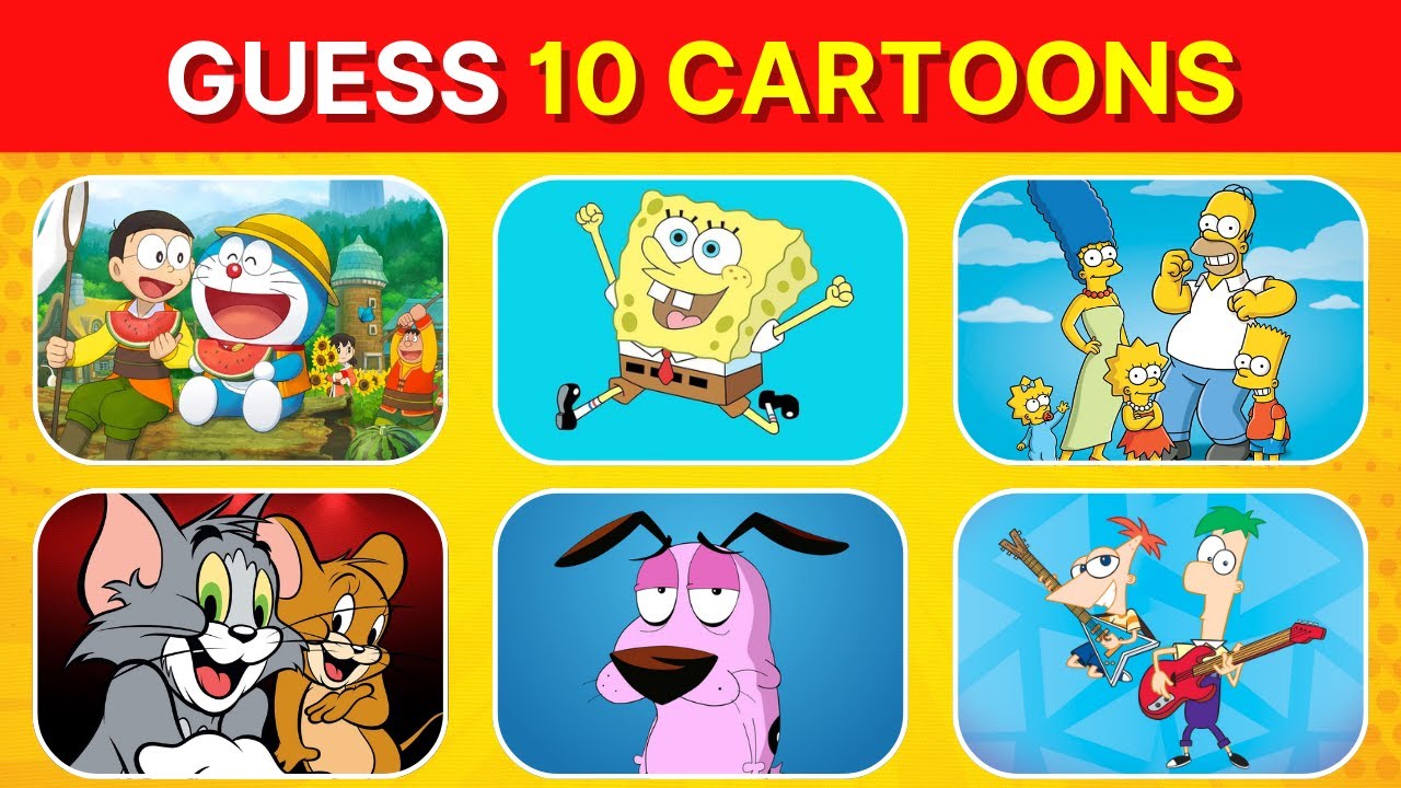 Guess the Cartoon Challenge: How Many Can You Name? - YouTube