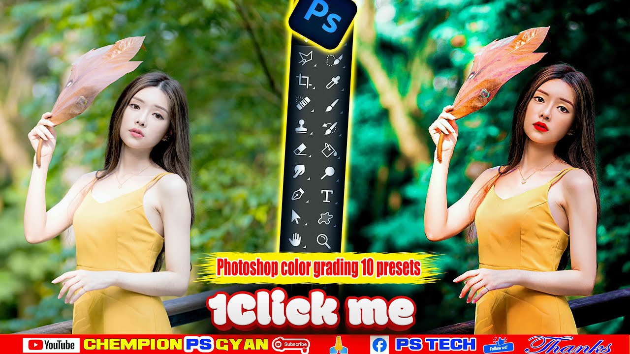 Color Grading Of Any Color In Photoshop | Cinematic Color Grading - YouTube