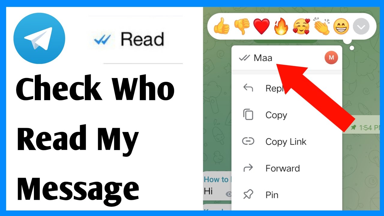 How To Check Who Read My Message In Telegram Channel - YouTube
