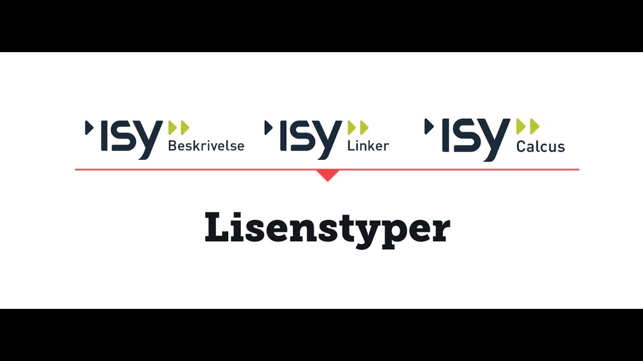 Lisenstyper ISY Beskrivelse, ISY Linker og ISY Calcus - YouTube