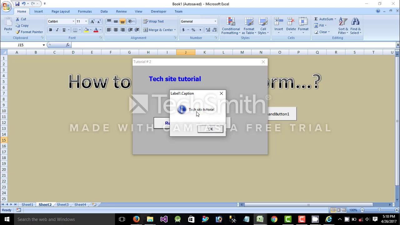 VBA for Beginners | Complete Excel VBA Tutorial from Scratch|Kannada Part- 2| - YouTube