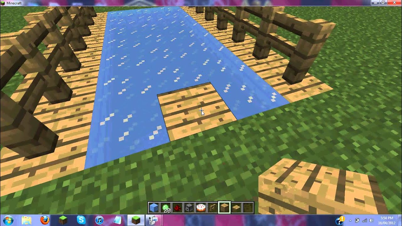 How To Make A Bowling Alley On Minecraft - YouTube