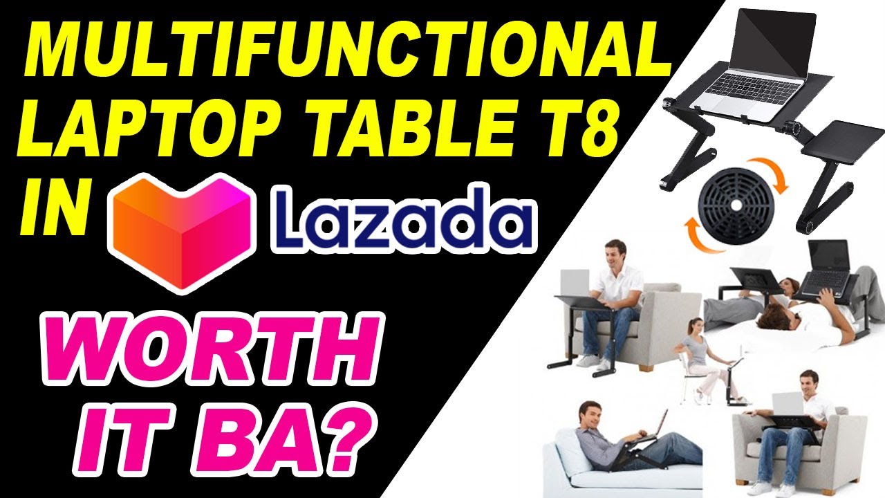 MULTIFUNCTIONAL LAPTOP TABLE T8 UNBOXING & REVIEW - YouTube