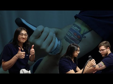 ELBOW EXTENSOR MASS STRAIN Shockwave Treatment | Gym Overuse Recovery with Eddie & Mike (Part 1 ...