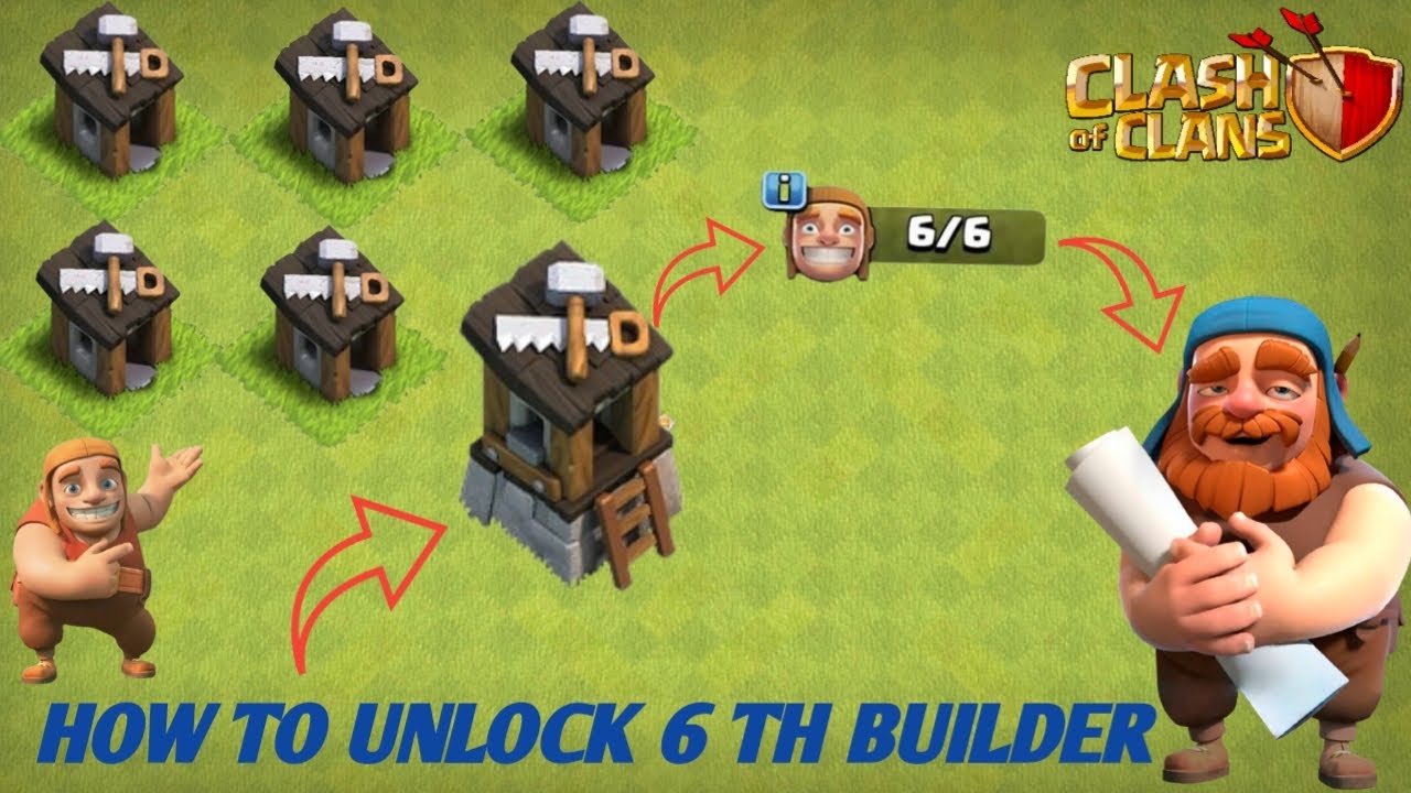 How To Unlock 6 Th Builder In Clash Of Clans - YouTube