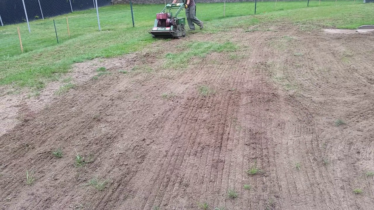 Slice seeding, Over seeding. Landscaping(2) - YouTube