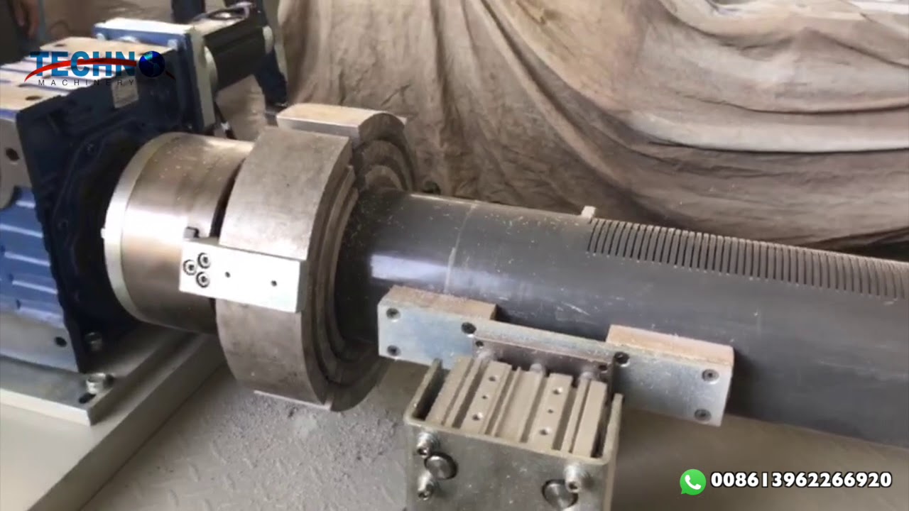 PVC Pipe Slotting Machine - YouTube