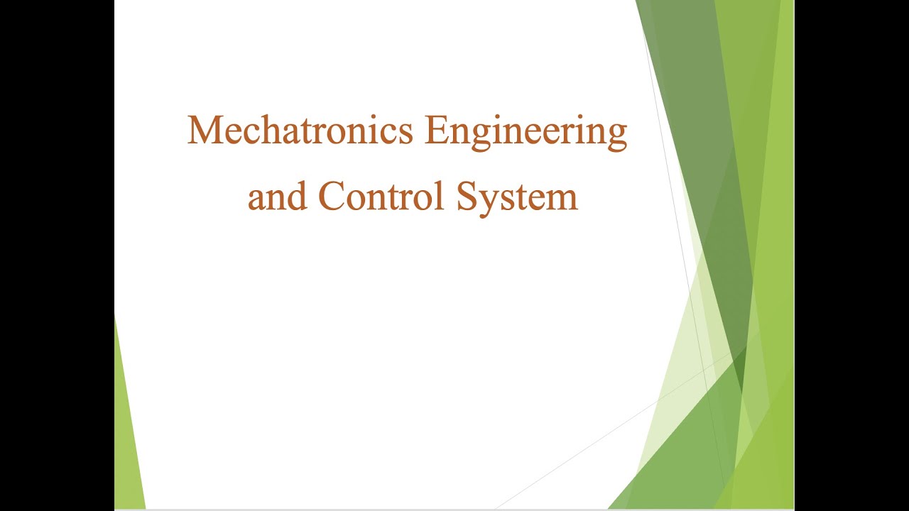 Mechatronics Engineering and Control system - YouTube