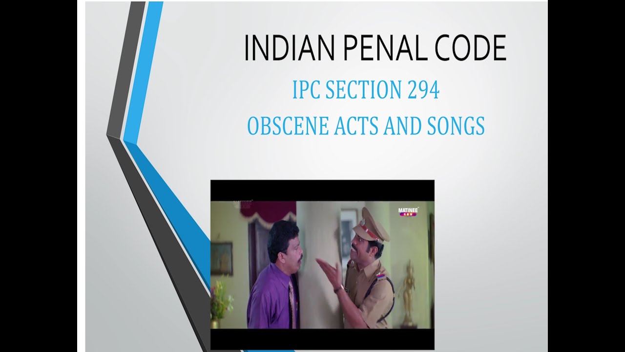 IPC Section 294 B Obscene Words And Acts YouTube