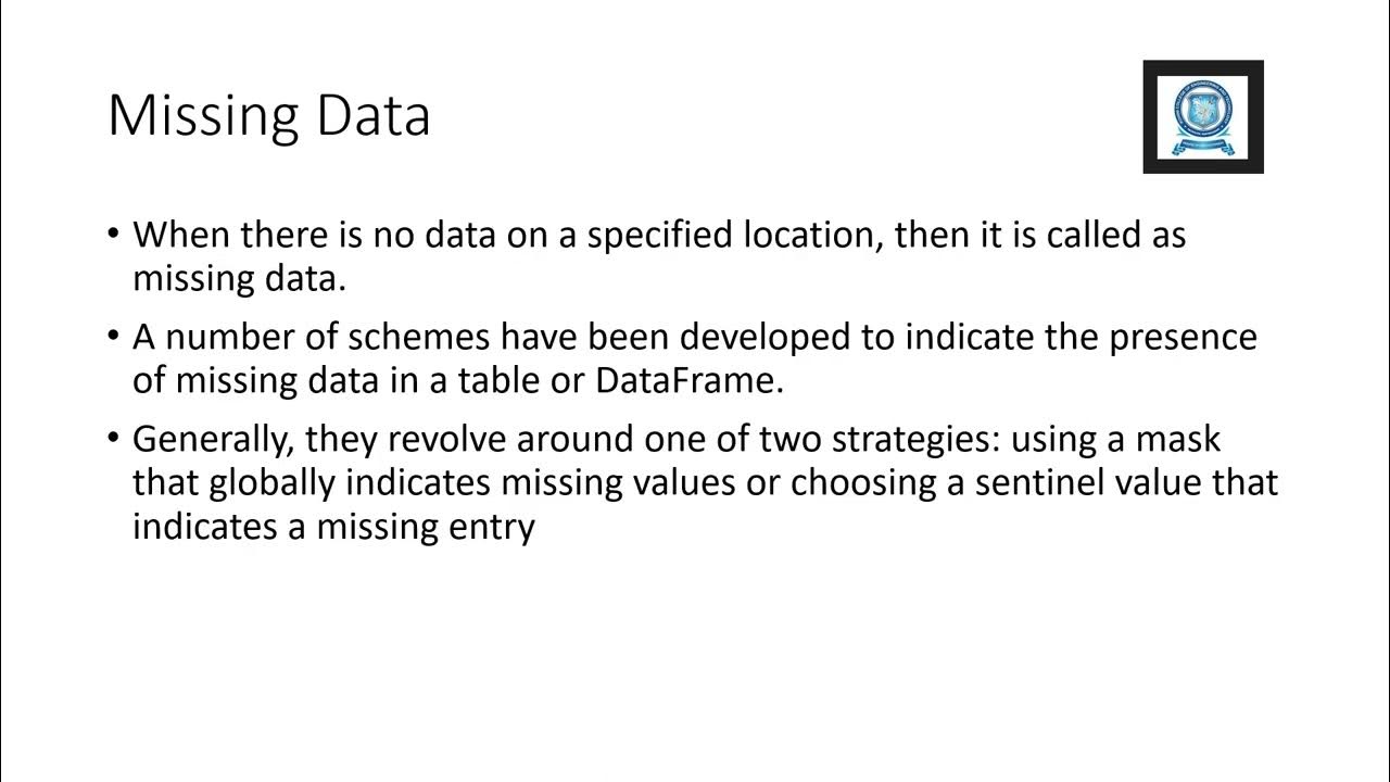 Missing data - YouTube