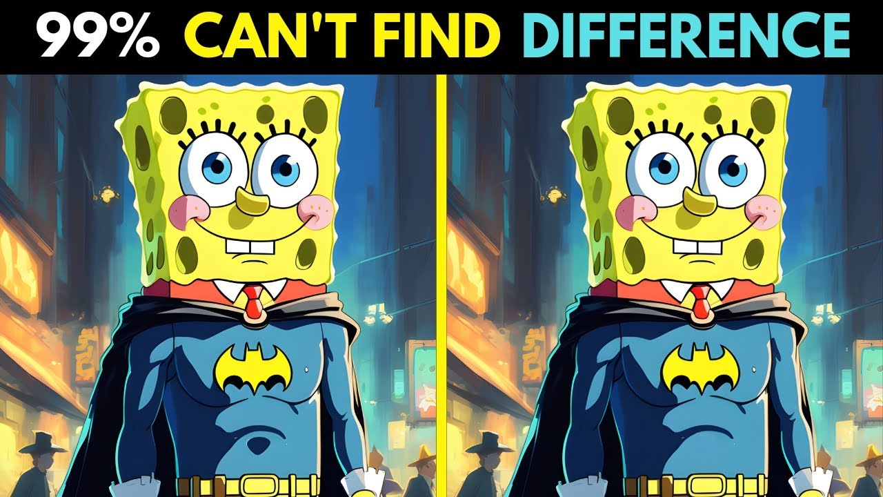 Spot The Difference: 99% Can't Find Difference. [ Find The Difference ...