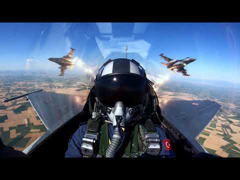 F-16 İÇİNDEN HAVADA EŞSİZ GÖRÜNTÜLER - TÜRK HAVA KUVVETLERİ