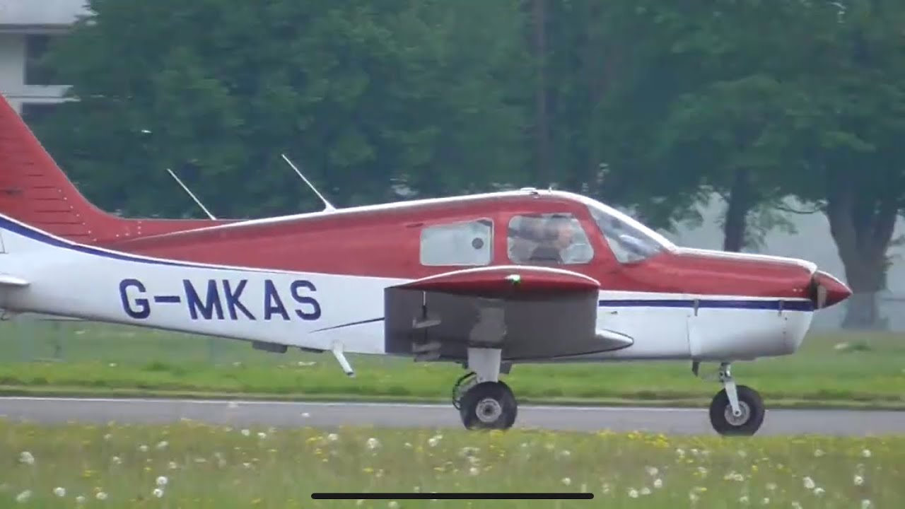 G-MKAS Piper PA-28-140 Cherokee Cruiser ️🎥 Cotswold Airport, Kemble, 👀👍‼️8/5/24 @redfox111 ️🆙🎦 ...