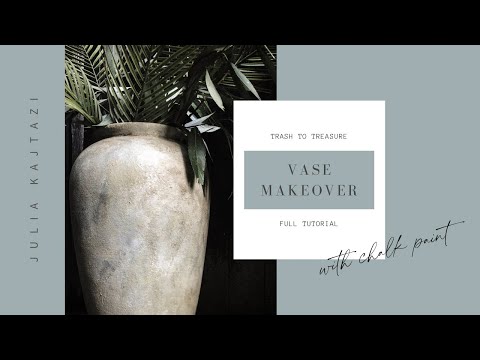Trash to Treasure Vase Upcycle with Chalk Paint