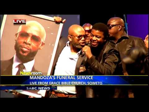 Kwaito stars say goodbye to Mandoza in style - YouTube