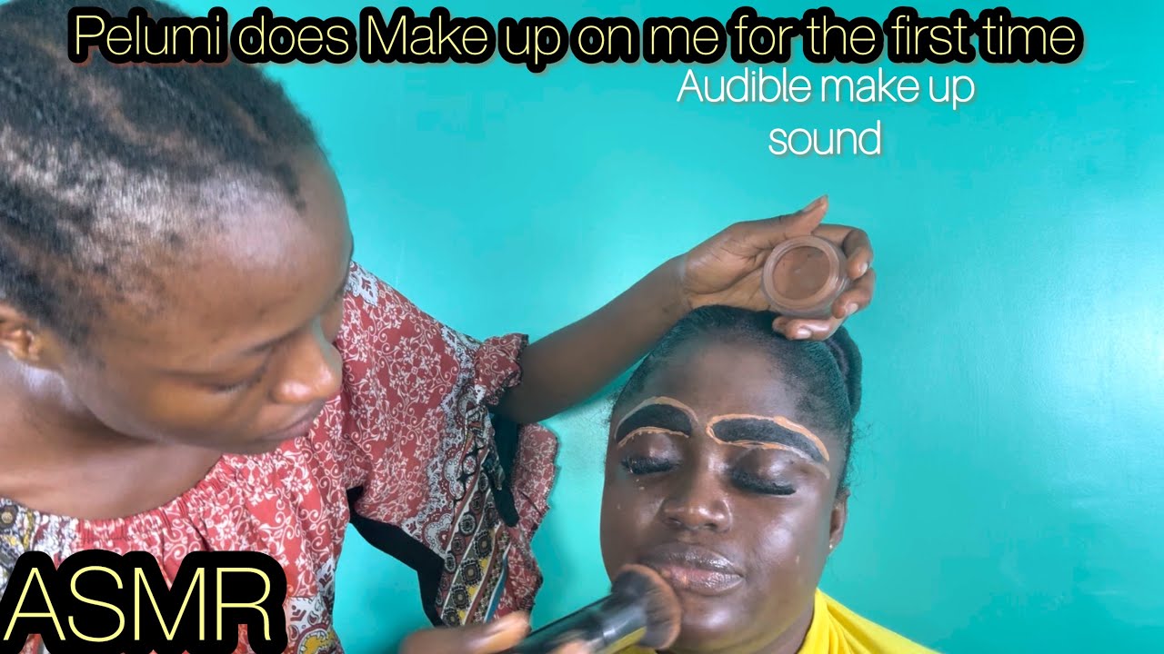 ASMR PELUMI DOES MAKE UP ON ME FOR THE FIRST TIME, RELAXING AND SATISFYING.. - YouTube