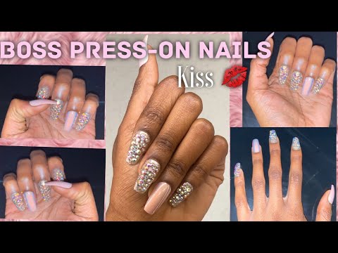 BOSS AFFORDABLE PRESS-ON NAILS (Provided by Kiss💋) &&&. GRWM 🔥