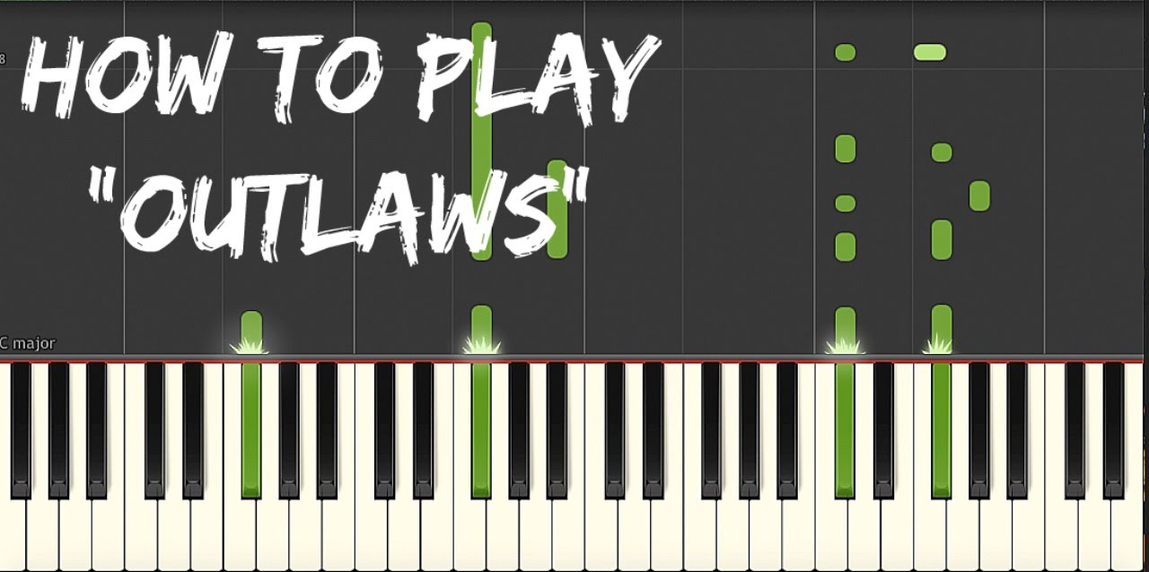 How To Play "Outlaws" Synthesia Tutorial- The Fosters - YouTube