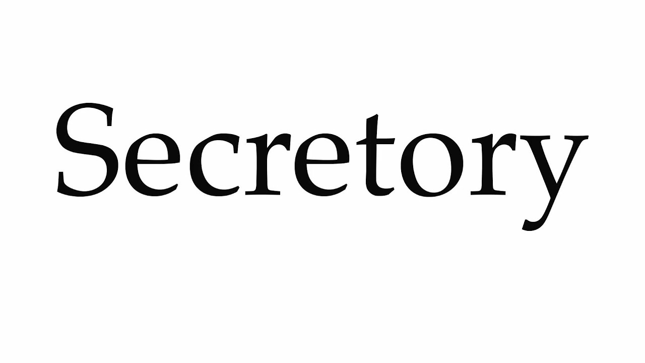 How to Pronounce Secretory - YouTube