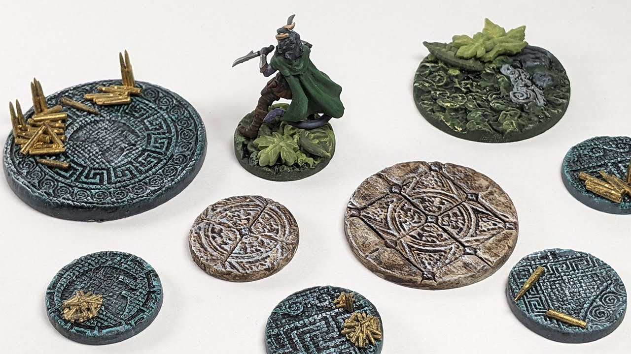 Bases for Miniatures: Clay & Texture Roller - YouTube