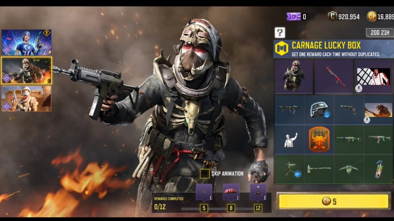 5 SPINS ON CARNAGE LUCKY BOX CODM SEASON 6 2023 COD MOBILE S6 - YouTube