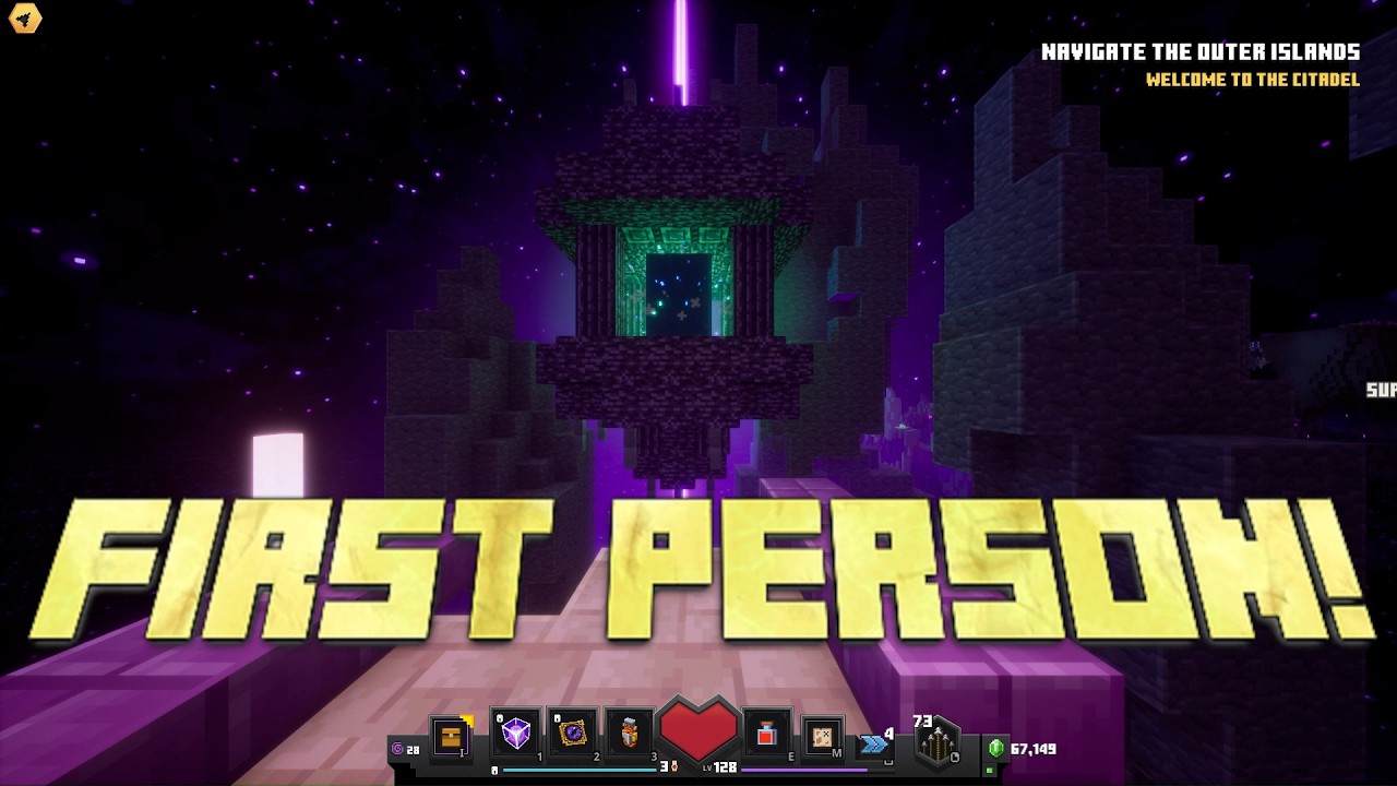 Minecraft Dungeons - First Person Gameplay Mod Clips - YouTube