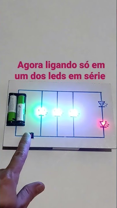 Ligando leds em série e em paralelos com tensão de 3 volts - YouTube