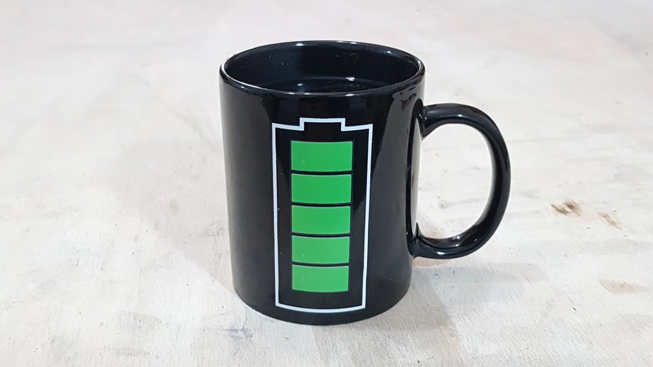 Color Changing Heat Sensitive Battery Charging Mug - Unboxing - YouTube