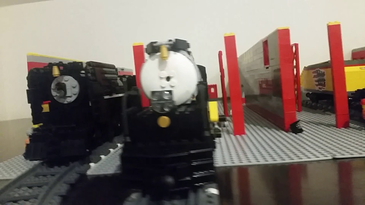Lego custom train sheds - YouTube
