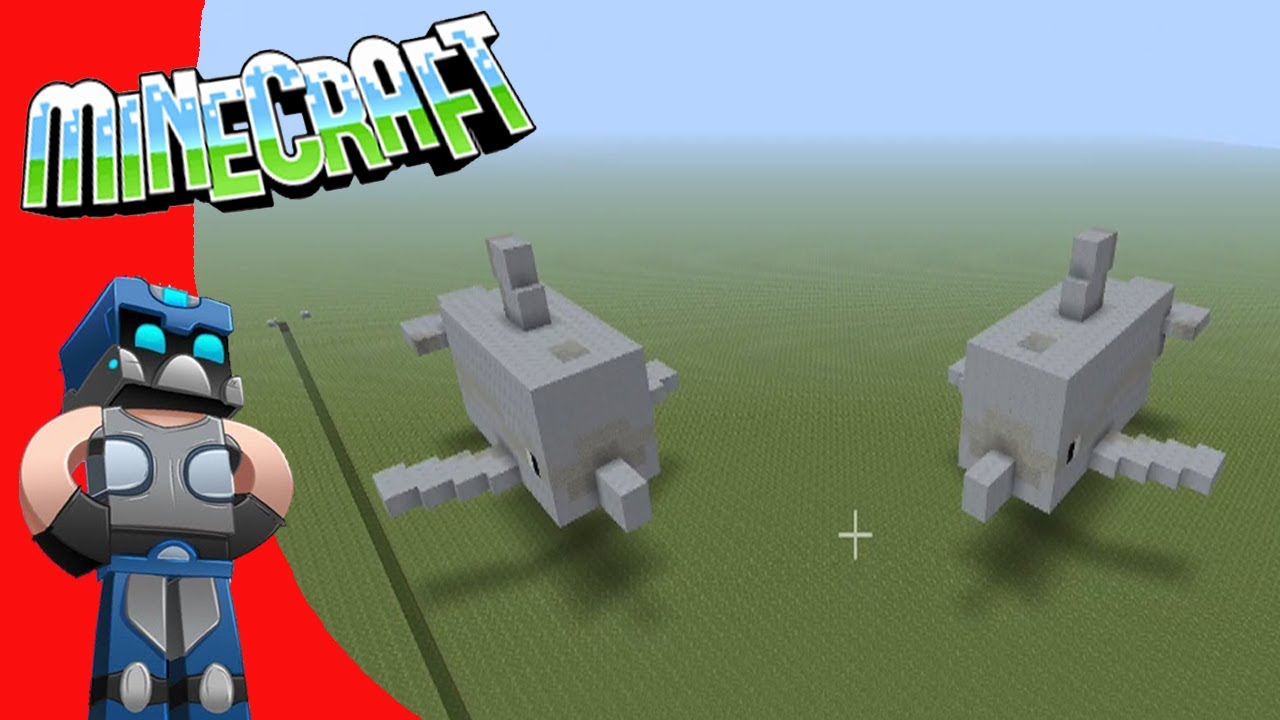 Minecraft: Como hacer Delfin 3D Tutorial - YouTube