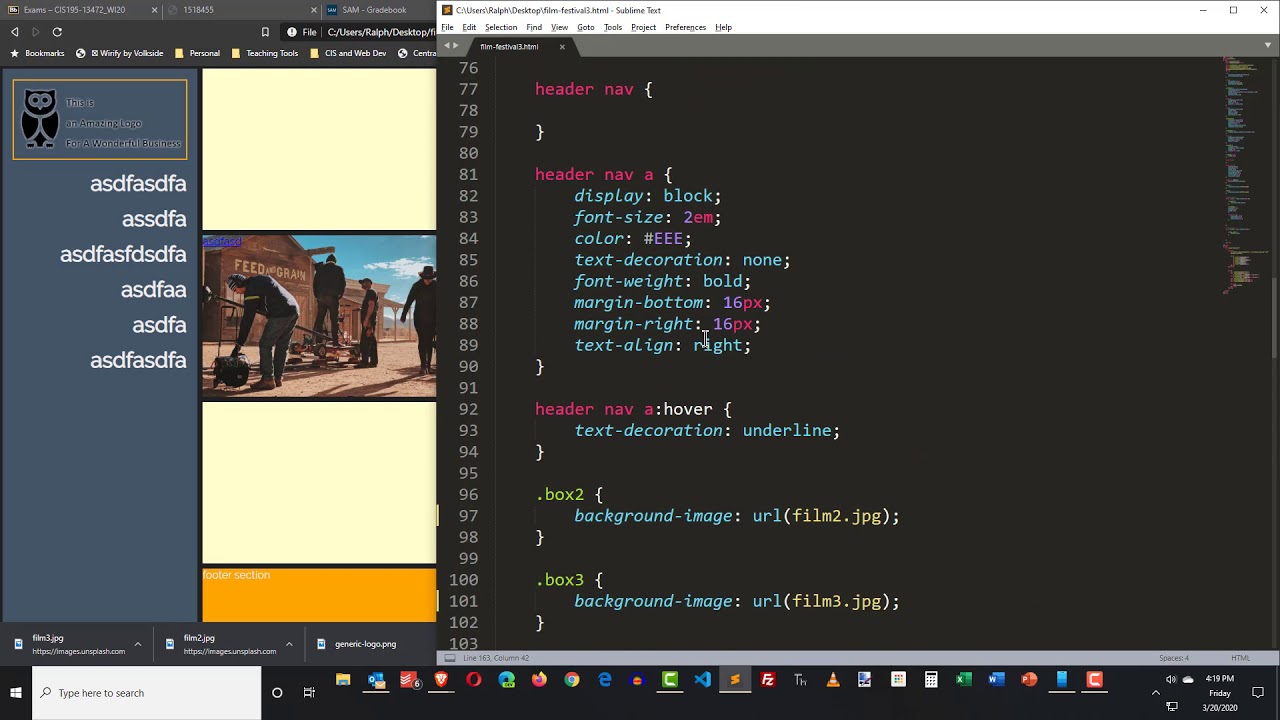 Create Large Block Hyperlinks with Background Images and Positioned ...