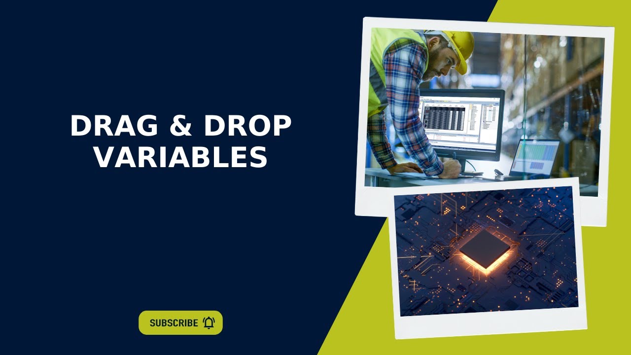 How to drag and drop variables? - YouTube