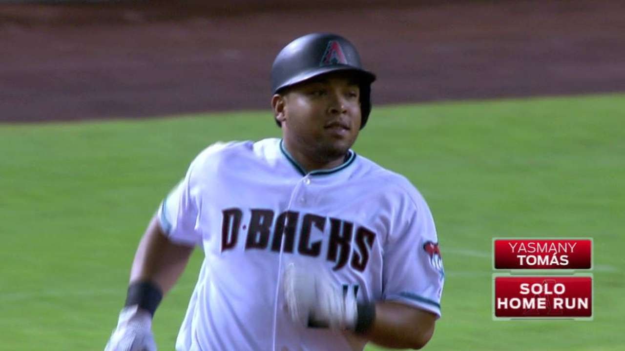 WSH@ARI: Tomas drives a solo homer to left field - YouTube