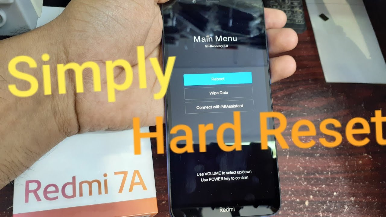 How to Hard reset _Redmi 7A Simply - YouTube