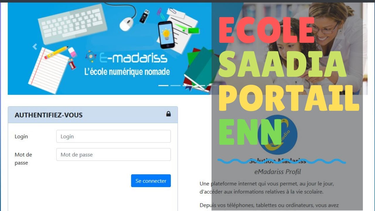 Portail ENN - Ecole LA SAADIA - YouTube