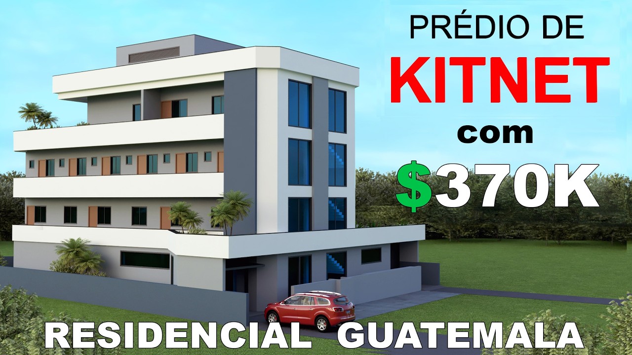 Como Fazer um PRÉDIO DE KITNET com garagem e lavanderia comunitária ...