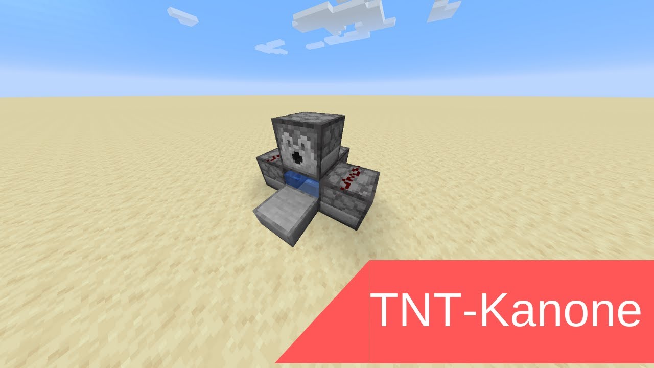 Wie baut man eine TNT-Kanone in Minecraft? /Tutorials #1 - YouTube