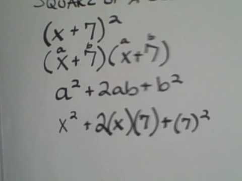 8-8 Square of a Sum Example - YouTube