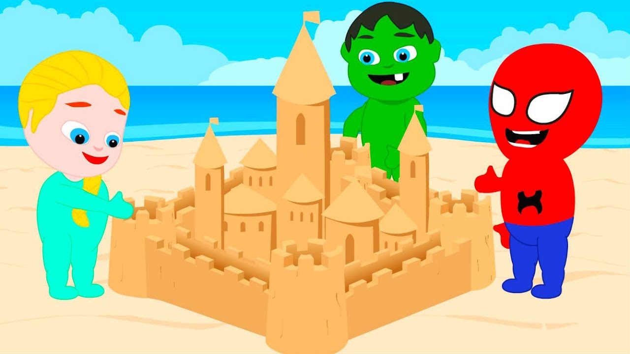 Superhero Babies Make Sand Figures Hulk & Frozen Elsa Play Doh Cartoons ...