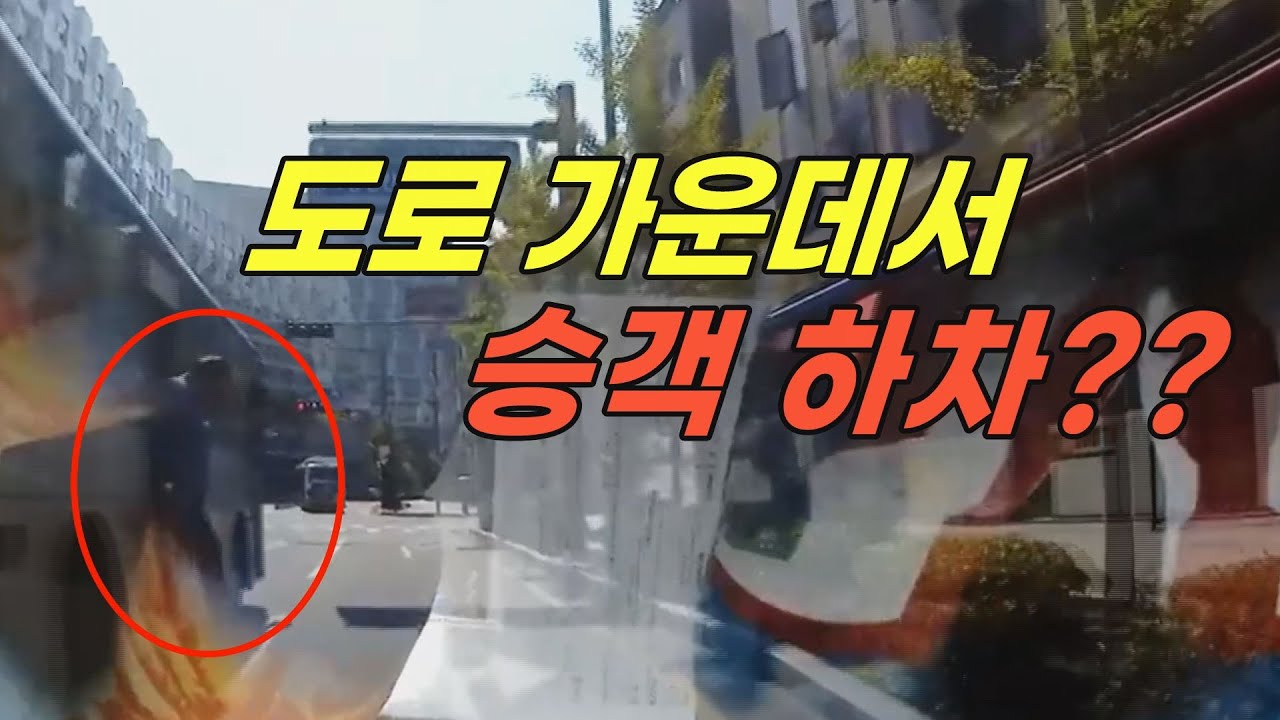 22177회 도로 가운데 서 있는 버스에서 갑자기 승객이 내리면서 블박차와 부딪쳤는데 경찰은 벌점과 범칙금 부과한다고 하고