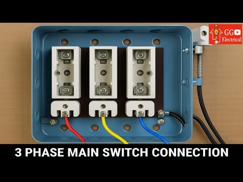 3 Phase Main Switch Connection Diagram | ৩ ফেজ মেইন সুইচ সংযোগ ...