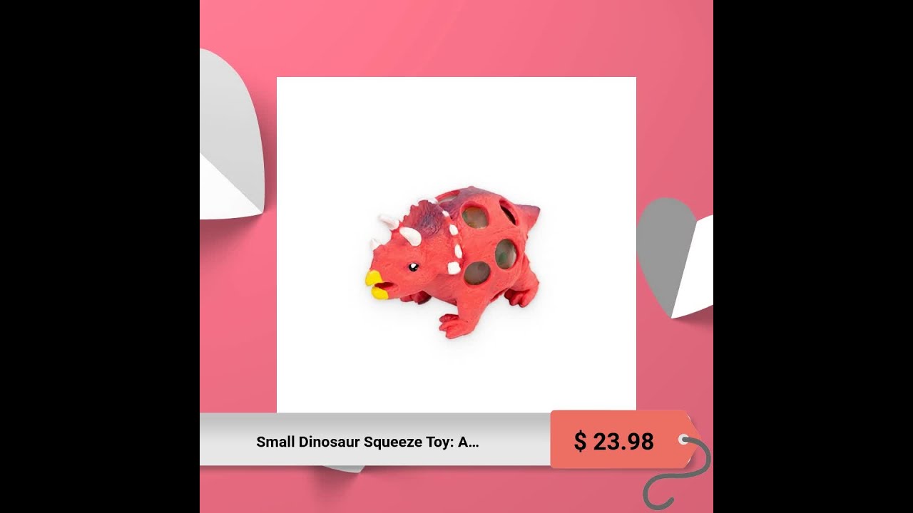 Small Dinosaur Squeeze Toy: A World of Squeezable Fun for Kids - YouTube
