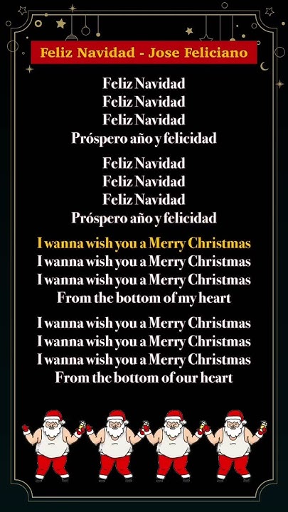 Feliz Navidad - Jose Feliciano | Karaoke Lyrics Shorts | Sing Along ...