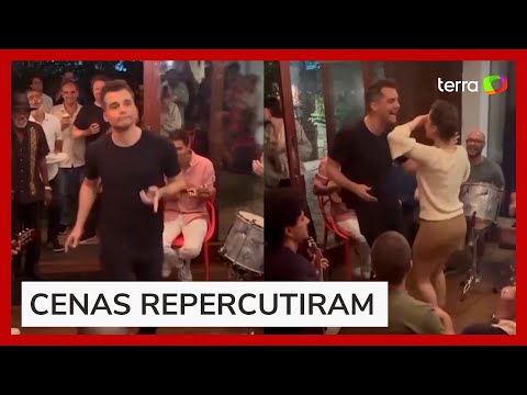 Wagner Moura comanda samba com Humberto Carrão e Selton Mello no RJ