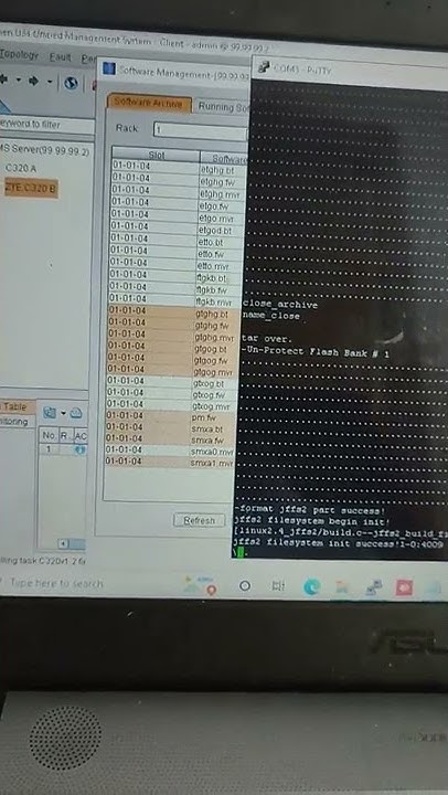 Upgrade olt zte c320 / c300 via netnumen - YouTube