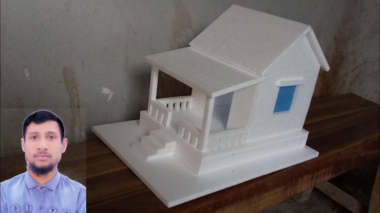How to Make Beautiful Mini House with Thermocol - YouTube