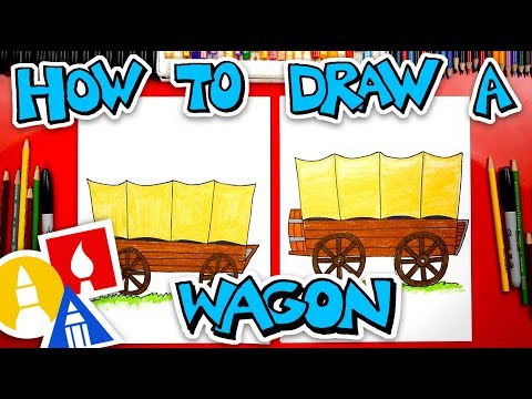 How To Draw A Pioneer Wagon | Safe Videos for Kids